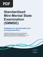 SMMSE Administration and Scoring Guide | PDF | Medical Specialties ...