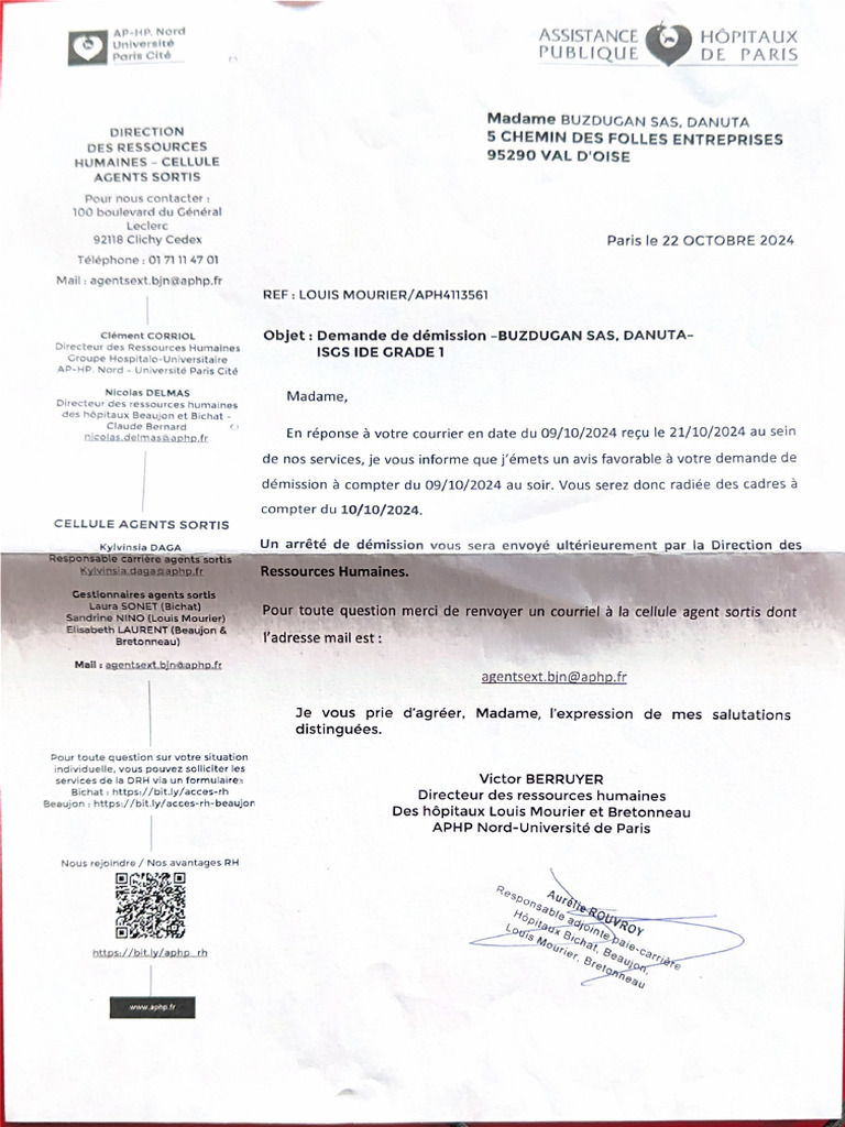 Démission LMR | PDF