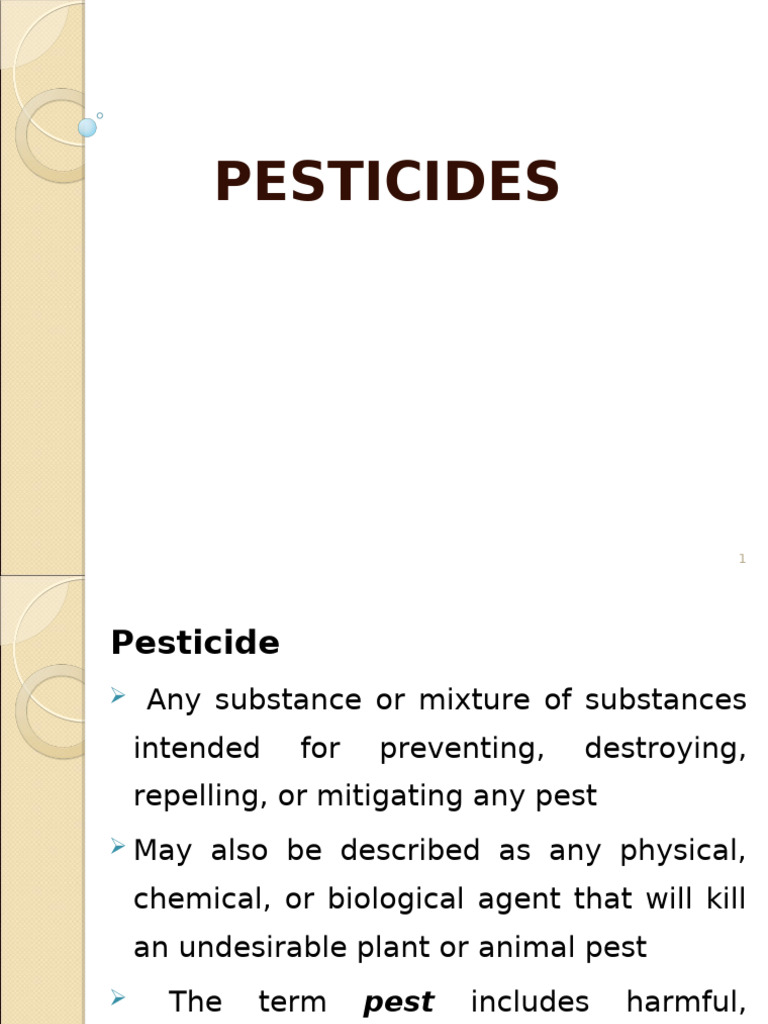 Pesticides Poisoning | PDF | Cyanide | Enzyme Inhibitor