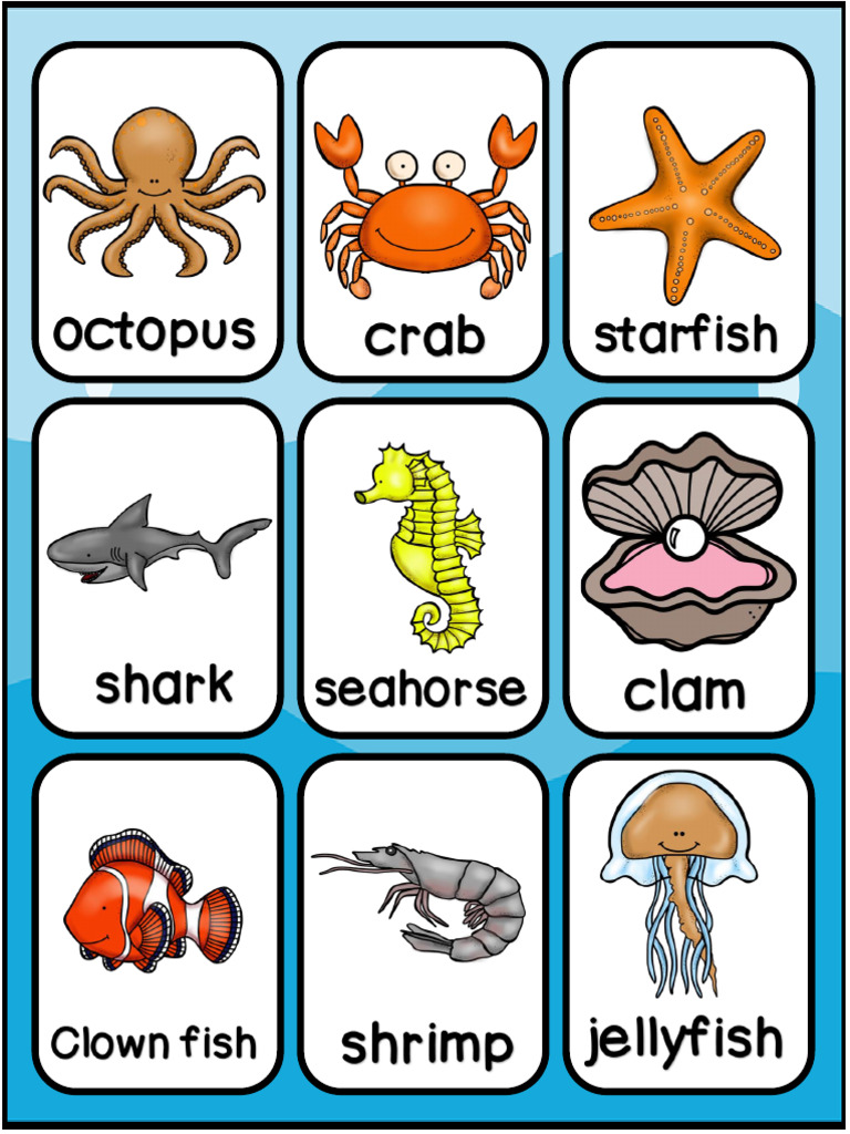 BINGO SEA ANIMALS | PDF