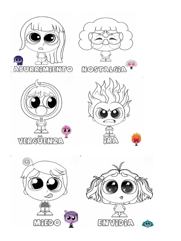 Intensamente 2 para Colorear | PDF