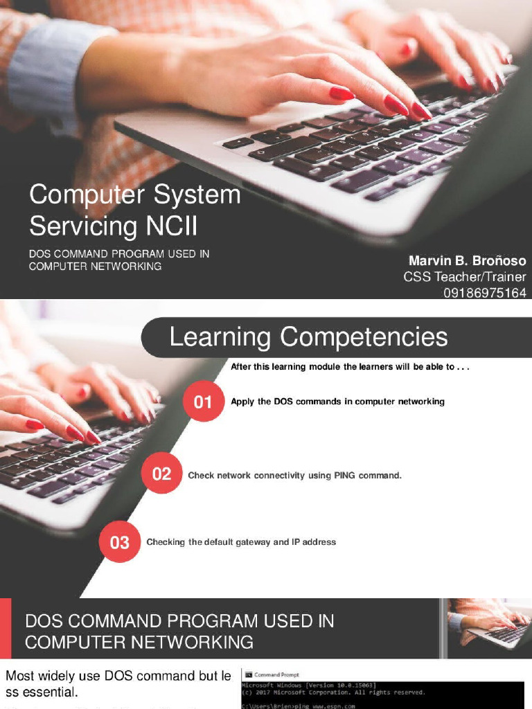 L17 Dos Command Program Used in Computer Networking | PDF