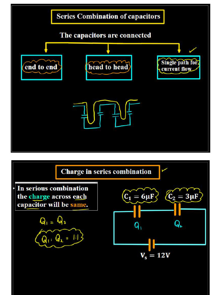 Comination of Capacitors | PDF
