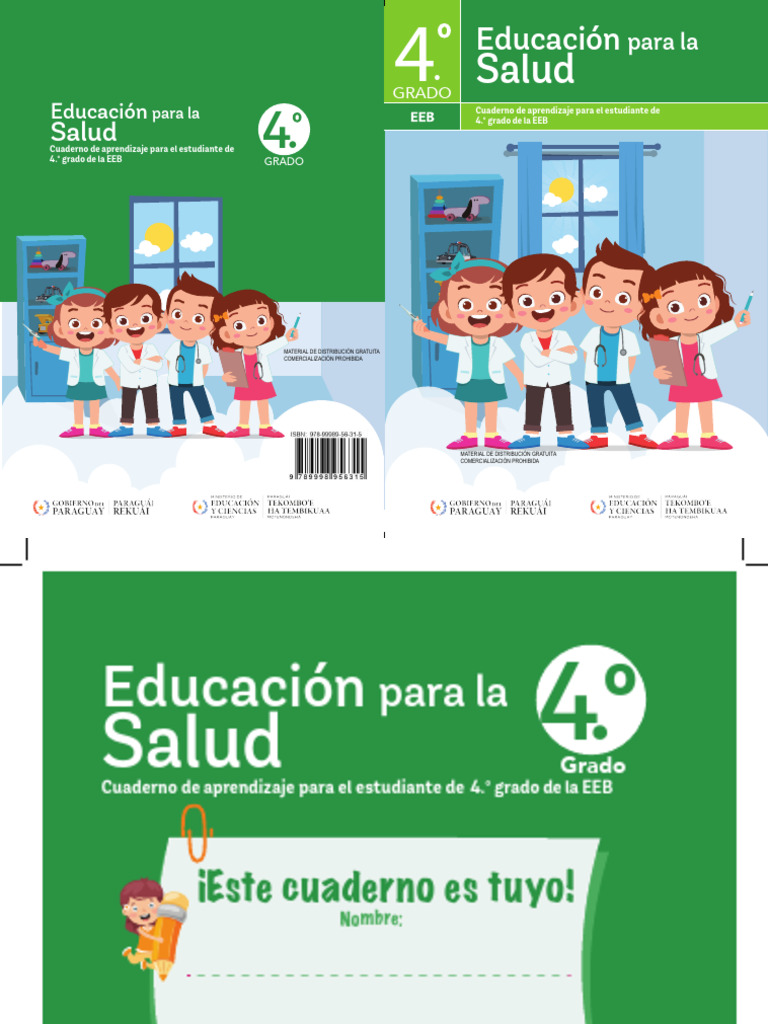 Cuaderno de Educación para la Salud 4° grado | PDF | Alimentos | Nutrientes
