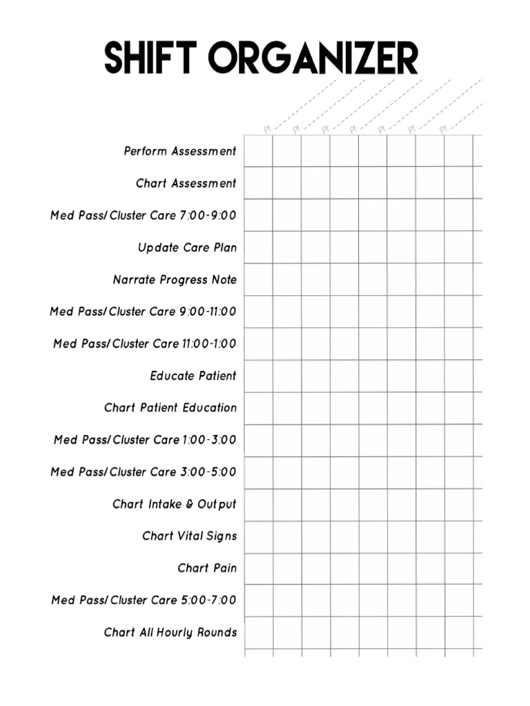 Shift Organizer Log | PDF