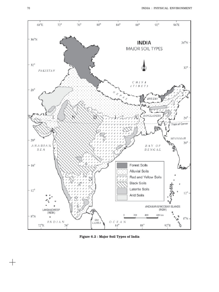 Major Soil Type of India Map | PDF