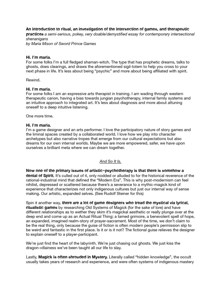 Demystifying Ritual in Therapy and Art | PDF | Psychotherapy