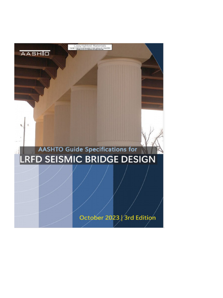 AASHTO Guide Specifications For LRFD Seismic Bridge Design 3rd Edition ...