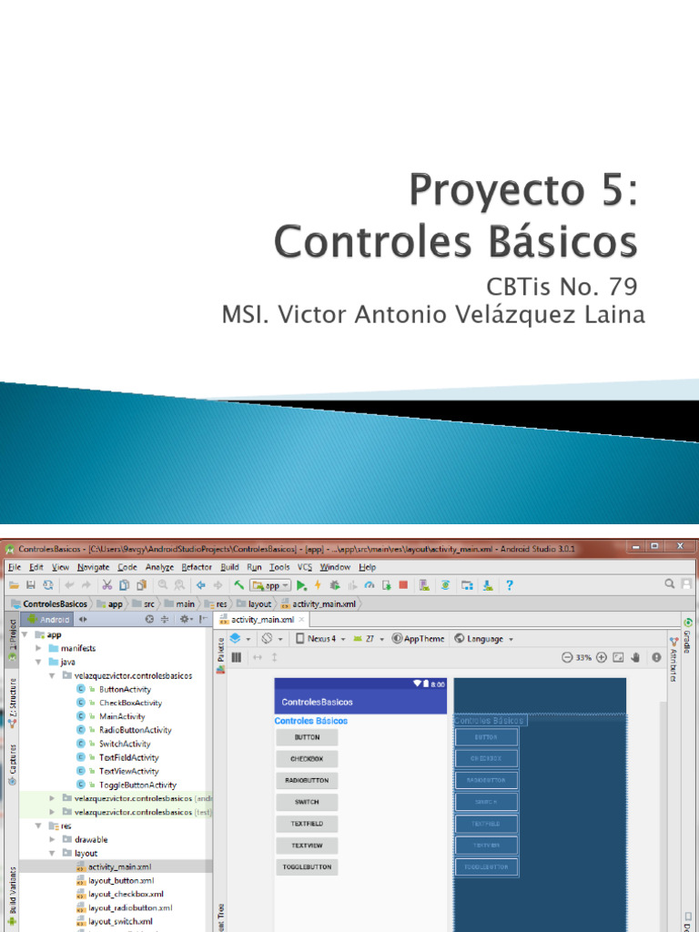 53 Proyecto 5 Controles Basicos y Su Implementacion | PDF