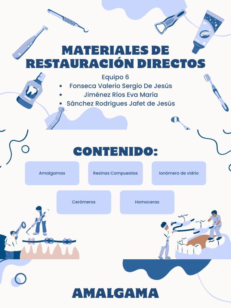 Materiales de Restauración Directos PDF | PDF | Materiales | Sustancias químicas