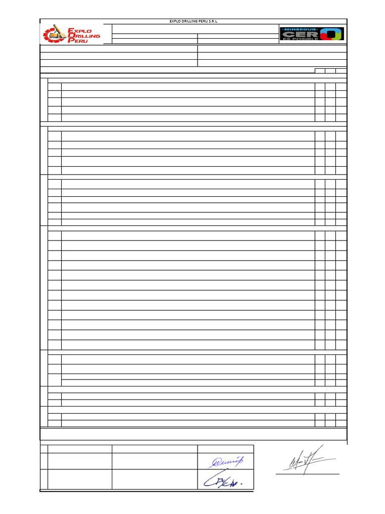 SSOMA-RE-118 Check List - Inspección Cruzada Ambiental - Explodrilling ...