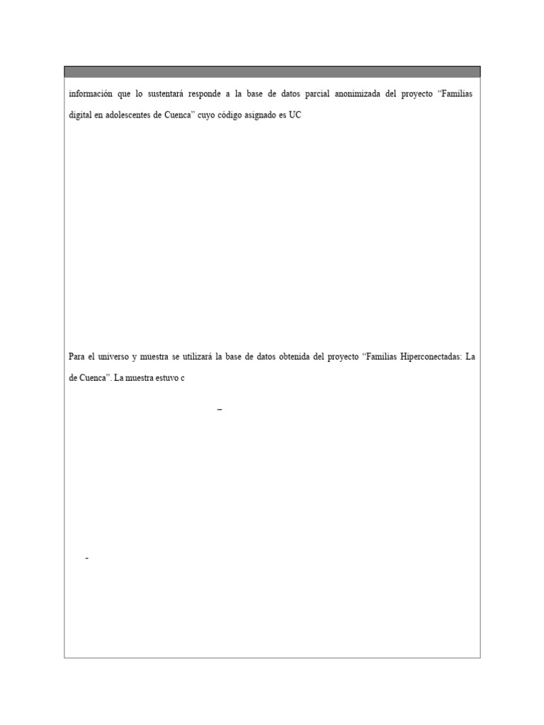 Metodología de Investigación en Mediación Parental | PDF | Datos ...