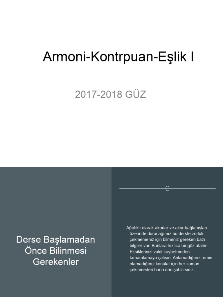Armoni I Sunum | PDF