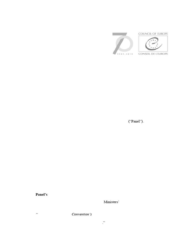 Advisory Panel Fourth Activity Report | PDF | Experience | Judge