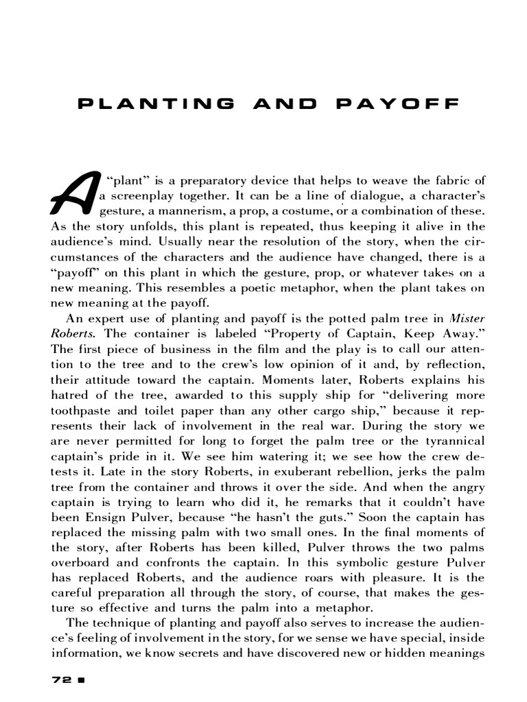 Chekov's Gun (Planting and Payoff) | PDF