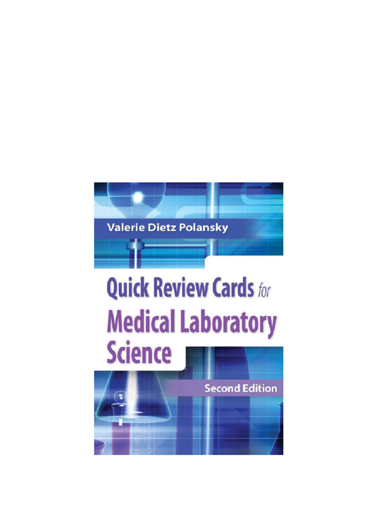 2018quick Review Cards For Medical Laboratory Science 2nd Edition by ...