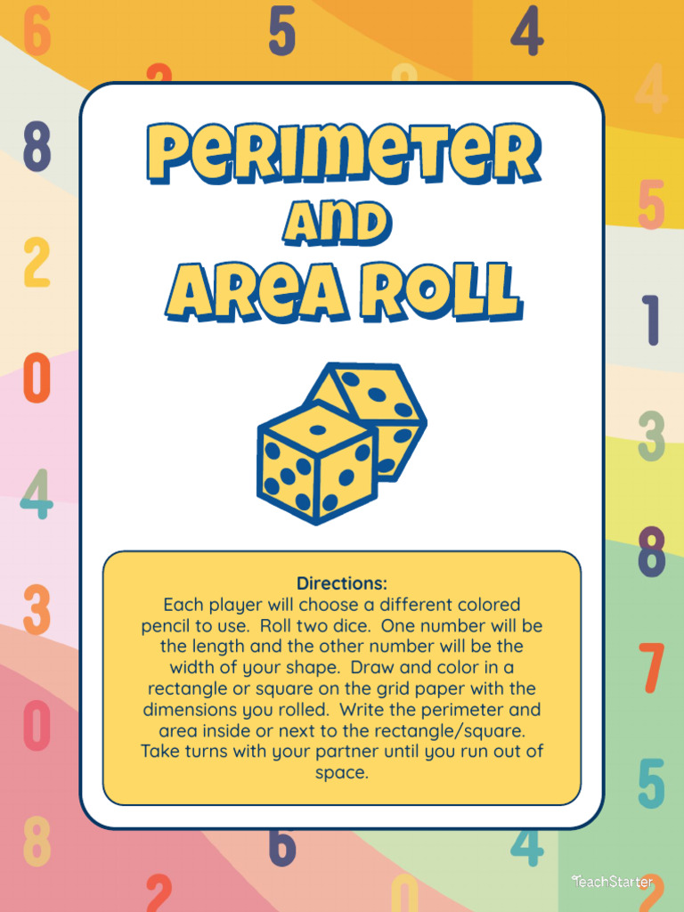 Dice Game: Area and Perimeter Activity | PDF