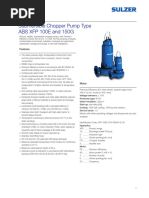 ABS XFP Submersible Sewage Pumps | PDF | Pump | Sewage