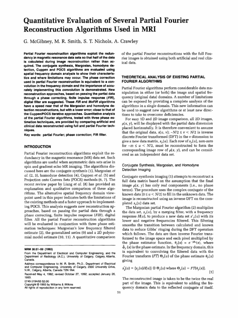 partial_fourier_methods_2010_pfi | PDF | Fourier Transform | Filter (Signal Processing)