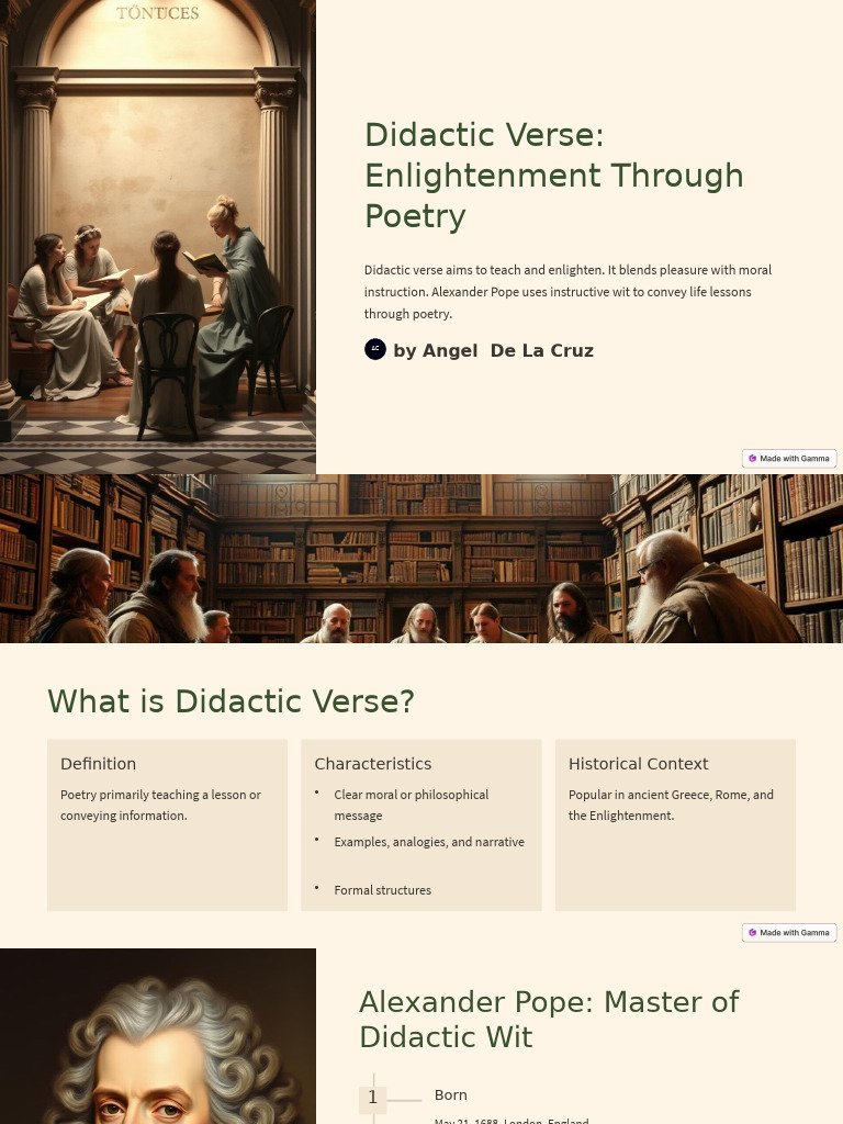 Enlightenment in Didactic Verse | PDF