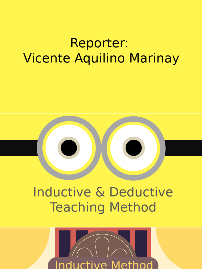 Inductive vs. Deductive | PDF | Learning | Teaching Method