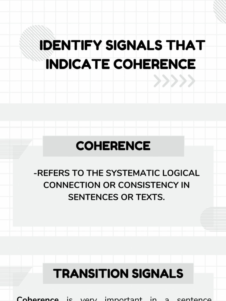 GRADE8 Lesson2 Coherence | PDF