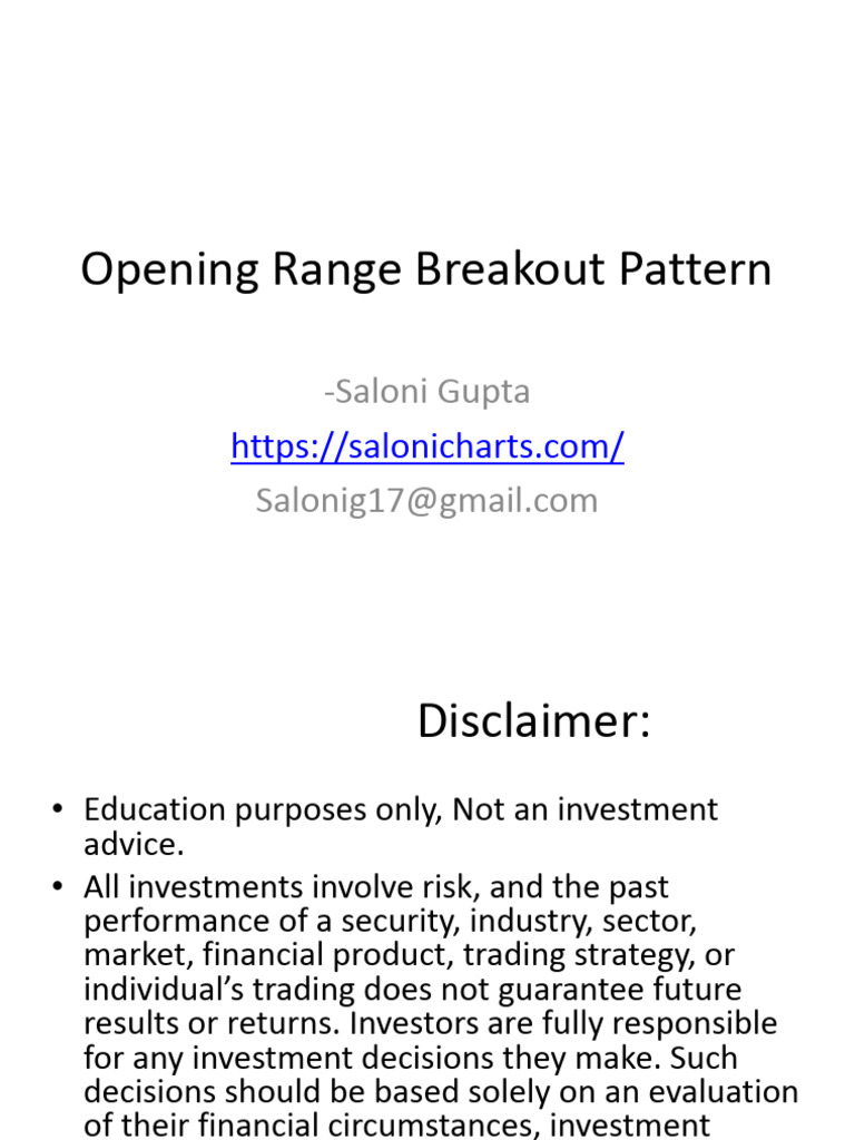 opening-range-breakout-pattern-presentation | PDF | Investing | Risk