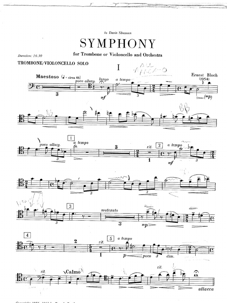 Bloch Symphony | PDF