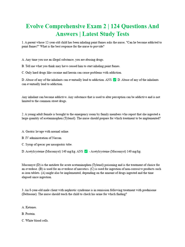 Evolve Comprehensive Exam 2 | PDF | Pregnancy | Medical Specialties