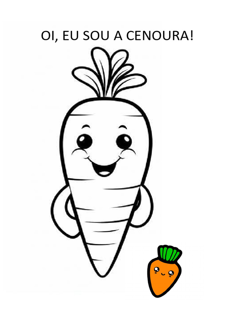 Cenoura Colorir | PDF