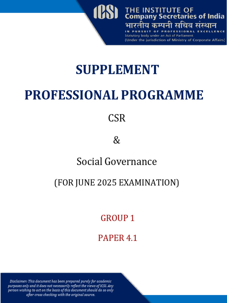 ICICI Bank CSR Policy Overview | PDF | Corporate Social Responsibility ...