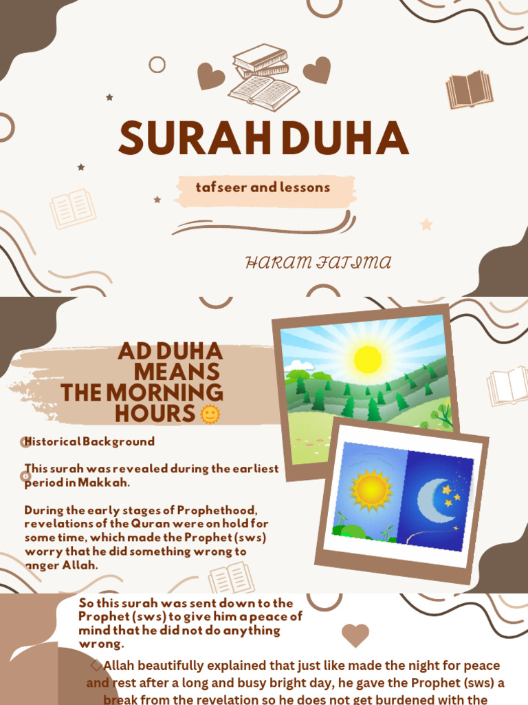Surah Duha For Kids | PDF | Prophets And Messengers In Islam | Muhammad