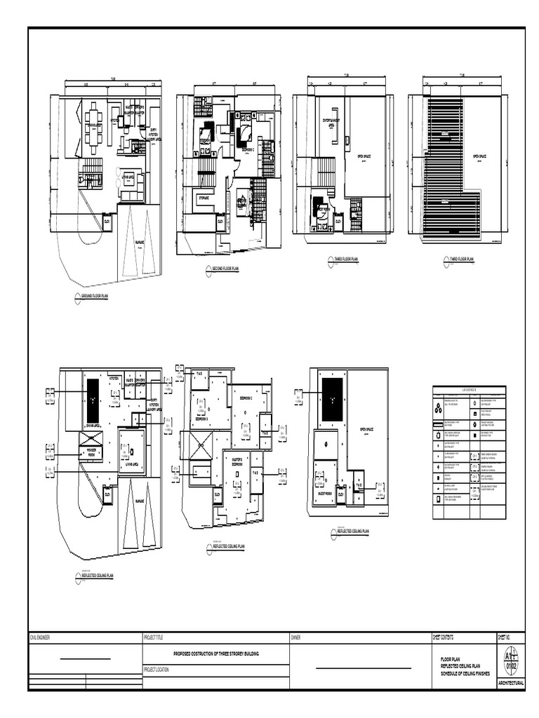 Proposed Plan For Construction | PDF | Flashlight | Bedroom