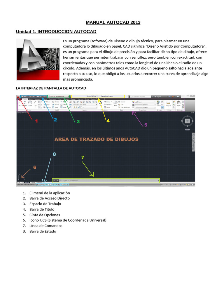 Guía Completa de AutoCAD 2013 | PDF | Rectángulo | Programa de computadora