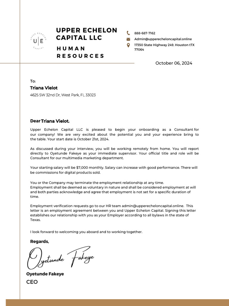 LETTERHEAD UEC - Triana Vielot | PDF