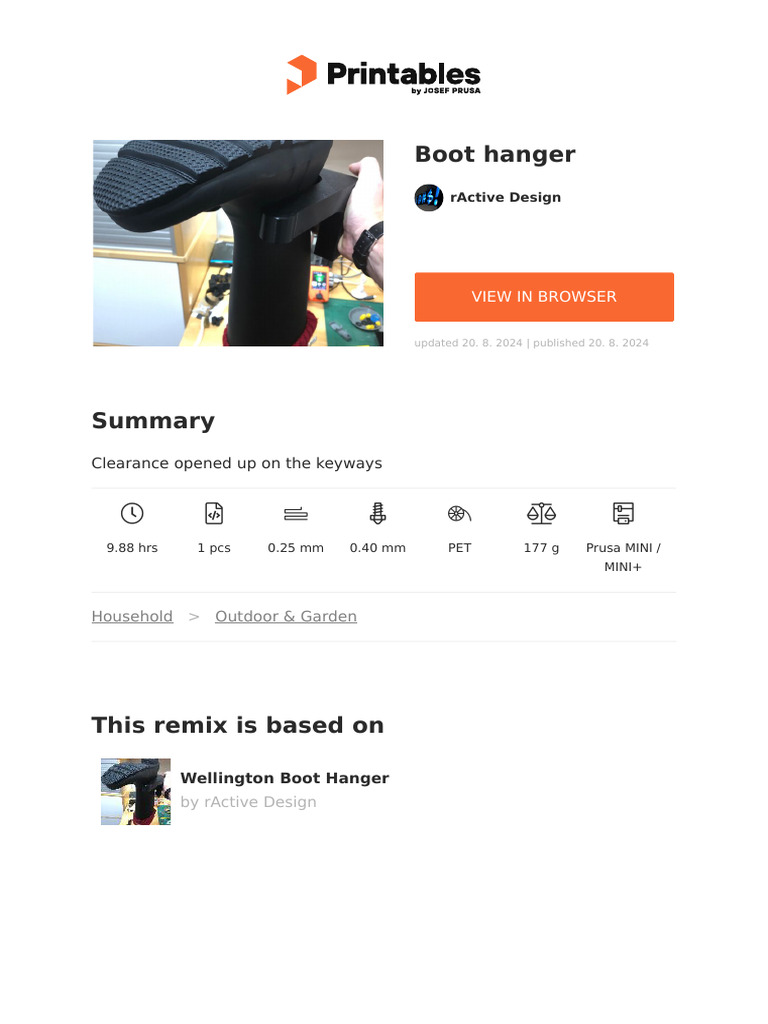 Boot Hanger | PDF