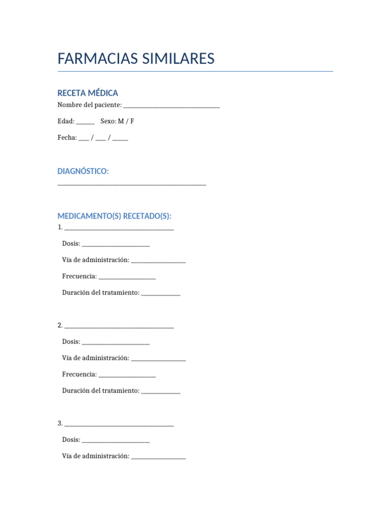 Receta Medica Simi | PDF