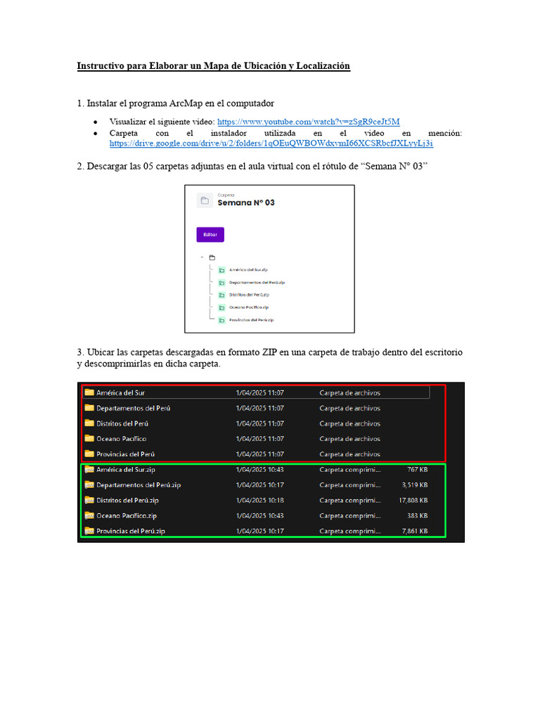 Instructivo para Elaborar Un Mapa de Ubicación y Localización | PDF