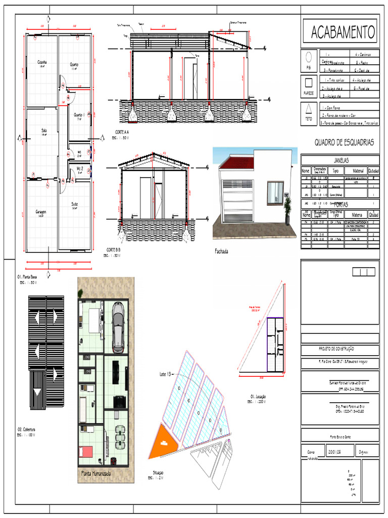 Casa Popular | PDF | Materiais | Elementos arquitetônicos