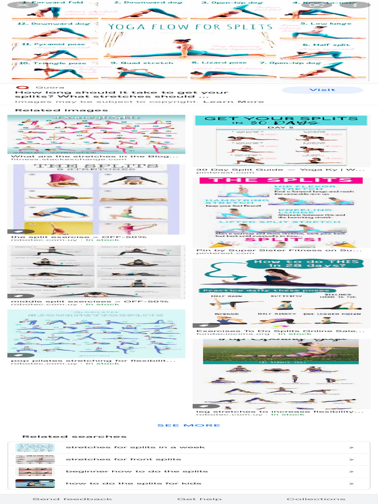 How To Stretch To Get The Splits - Google Search | PDF