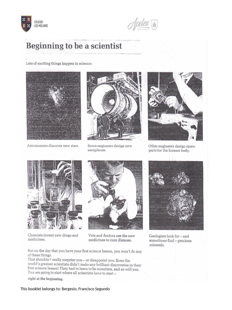 Science Booklet Year 1 2024 | PDF | Ear | Human Nose