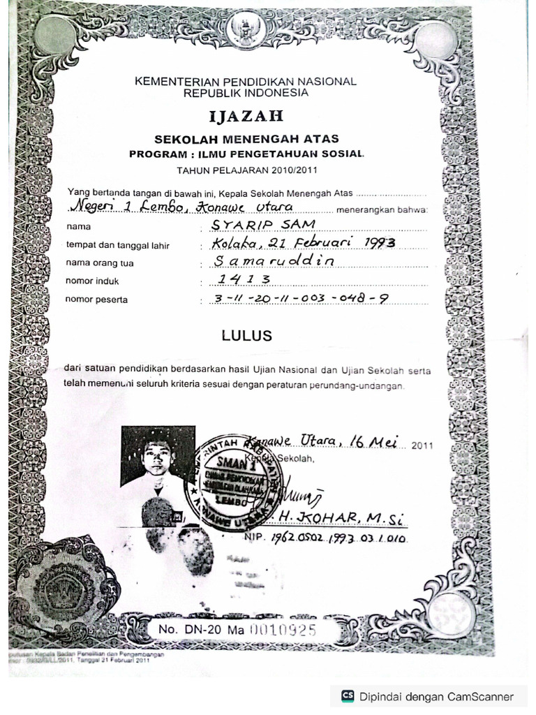 DOKUMEN SYARIP SAM | PDF