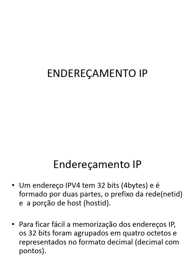 Endere-Amento Ip | PDF
