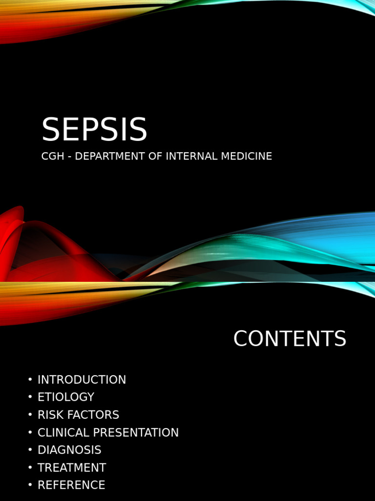 SEPSIS PRESENTATION | PDF | Sepsis | Shock (Circulatory)