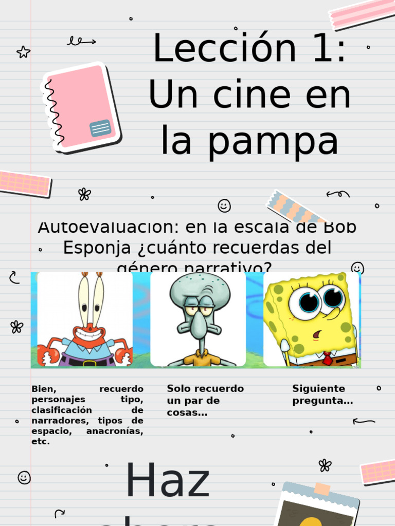 LecciÃ N 1 - Un Cine en La Pampa | PDF | Narración