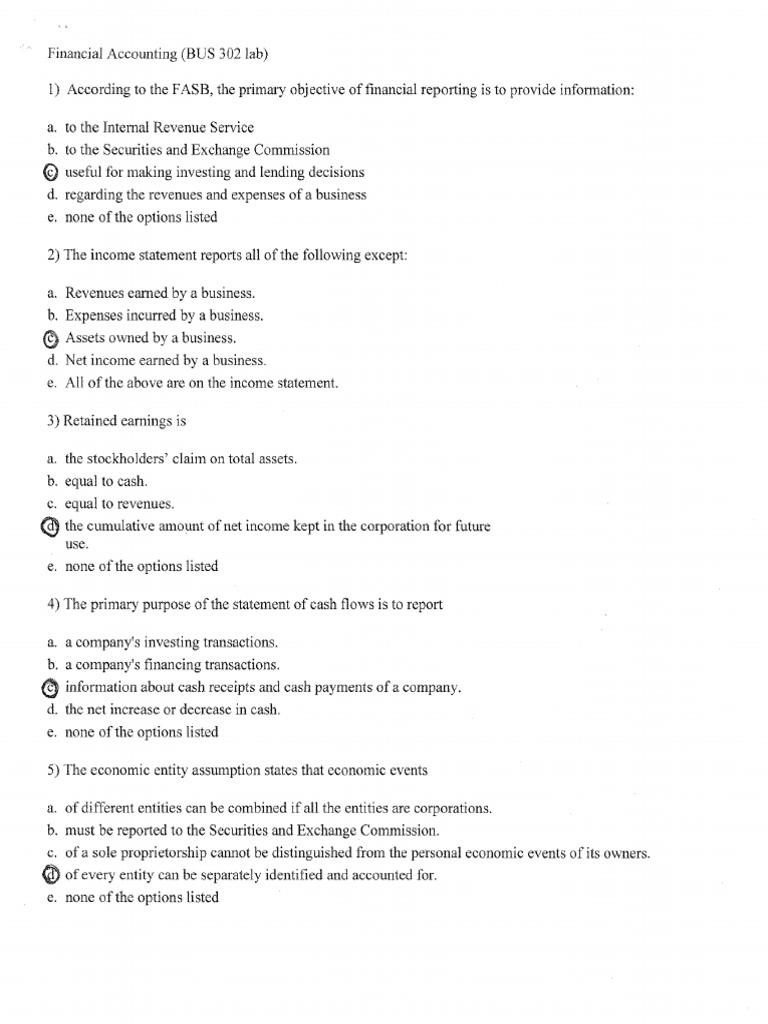 Financial - Acct Notes | PDF