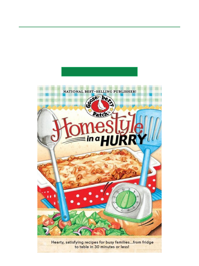 Featured Top Homestyle in A Hurry, 1st Edition Exclusive Download | PDF