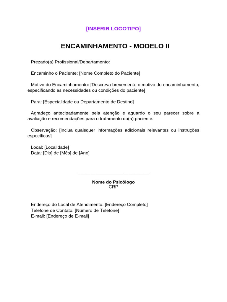 Modelo de Encaminhamento 2 | PDF