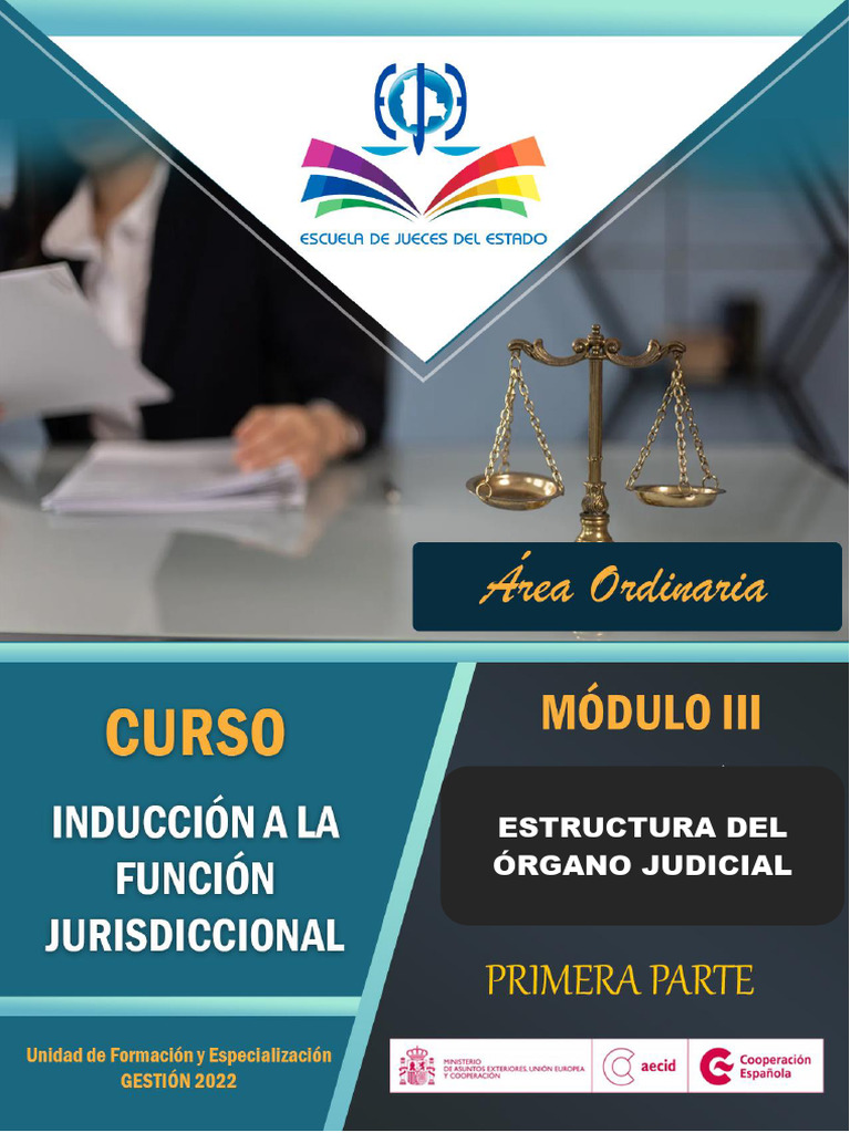 Estructura Del Organo Judicial - Modulo 3 - Parte 1. | PDF | Judicaturas | Jurisdicción