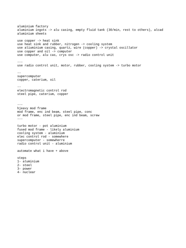 Satisfactory Plan | PDF